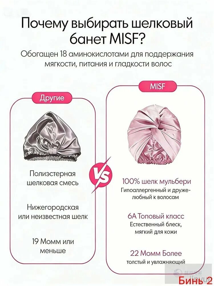 Шапочка для сна 1 шт. — фото 1
