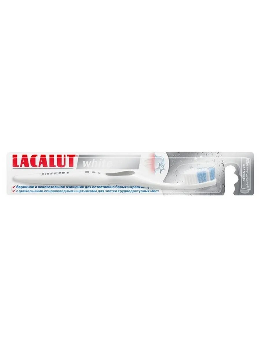 Зубная щетка Lacalut White средняя жесткость 1 шт