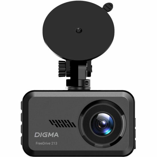 Видеорегистратор автомобильный Digma FreeDrive 213 черный 2Mpix 1440x2560 126гр. (FD213)