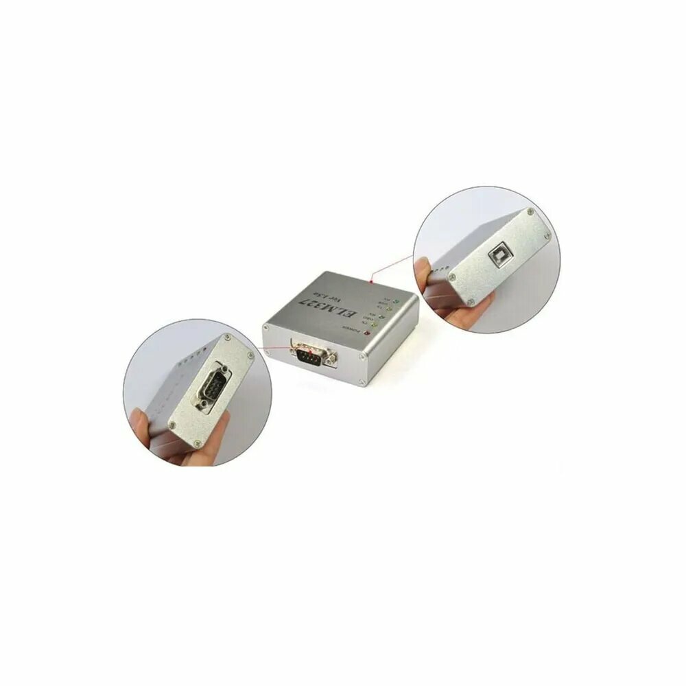 ELM327 v1.5 USB - оригинальный CAN-сканер OBD2 с чипом FT232RL (диагностика авто, адаптер для ПК)