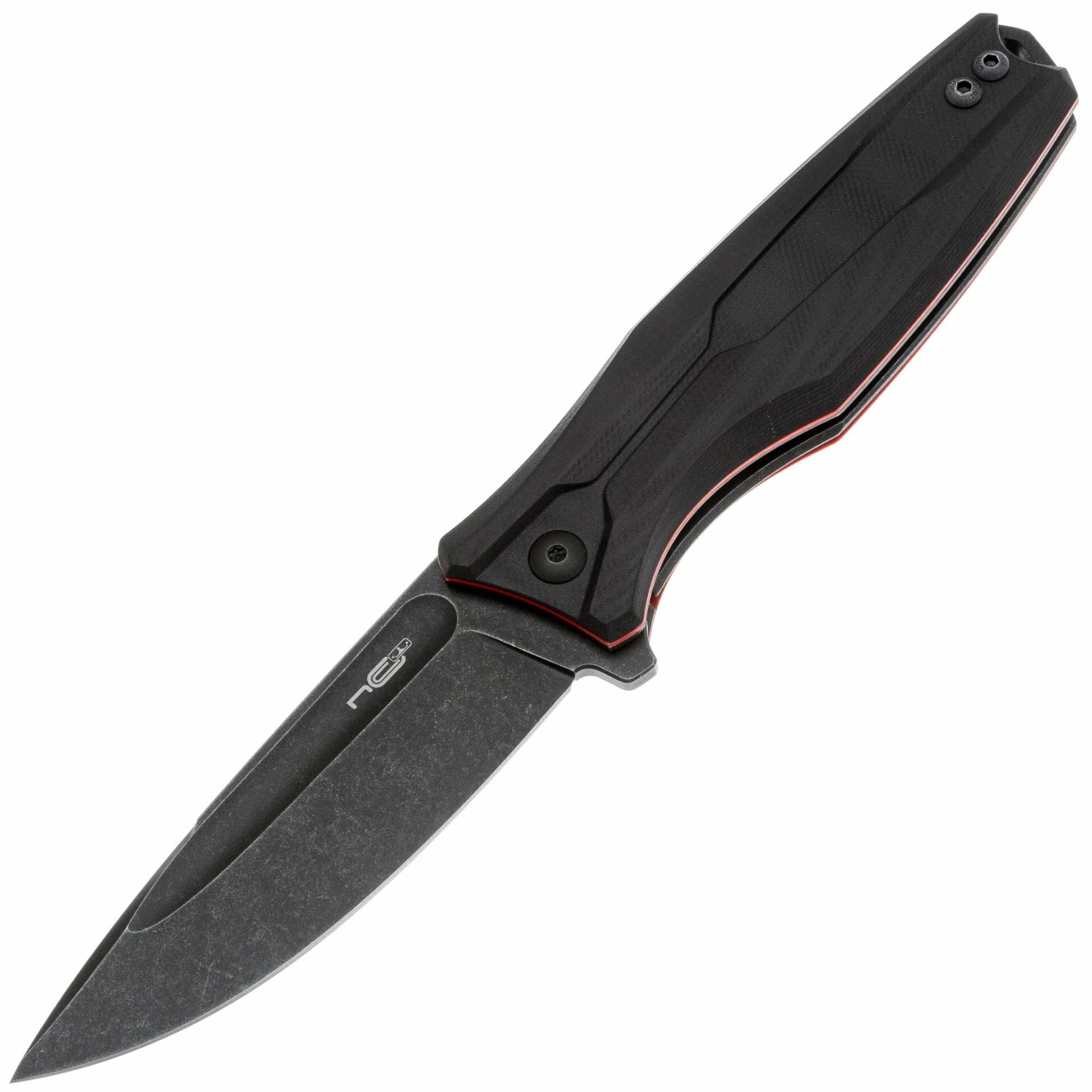 Складной нож N C Custom X-line blackwash NCC123-V10BSW/G10BK, сталь VG-10, рукоять Black G10