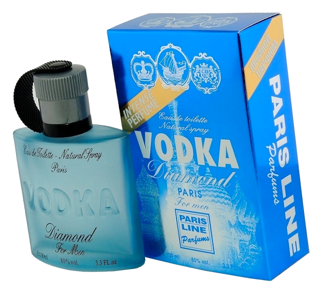 Paris Line Parfums Vodka Diamond туалетная вода 100 мл - мужской аромат Водка Диамонд