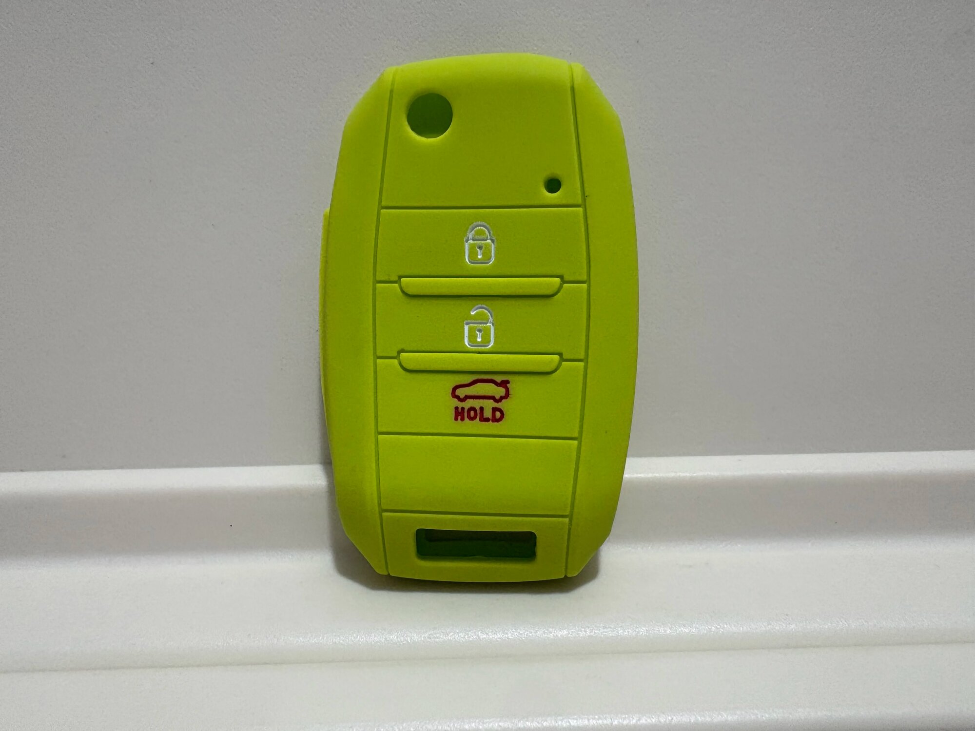 1 шт. автомобильный Силиконовый складной ключ для Kia Rio Sportage 2015 Ceed Apple Green, Зеленый