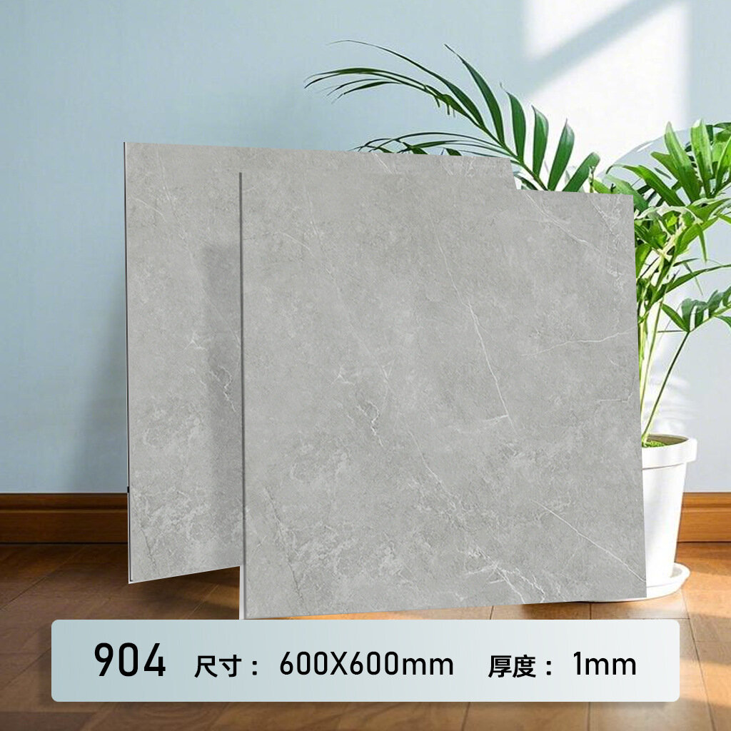 Самоклеящиеся плитки 60x60 см, набор 4 шт (1.44 м²), гибкие ПВХ наклейки на пол и стены