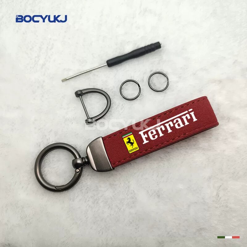 Металлический ключ-браслет Ferrari анти-потеря, цвет красный