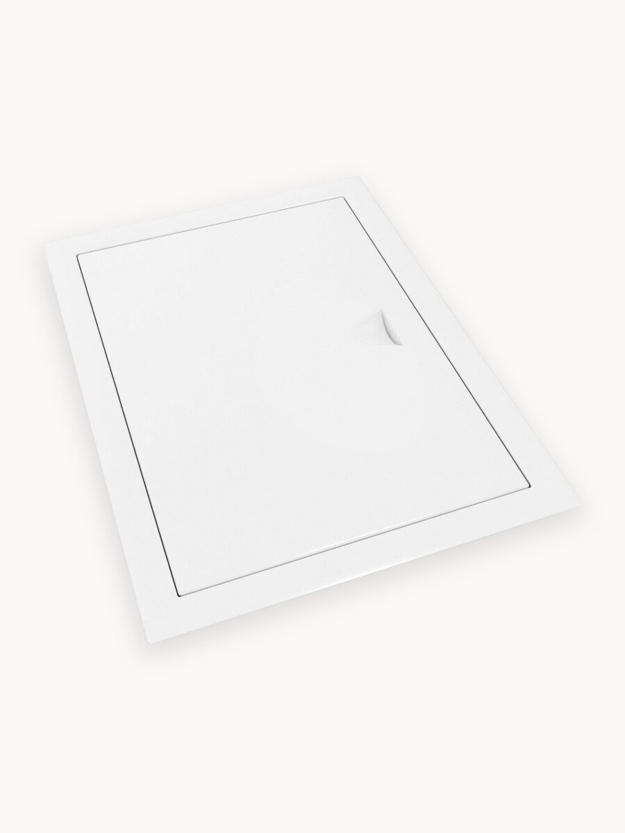 Люк ревизионный 100х250мм 10х25см (ШхВ посадочные) на магнитах ExDe металлический белый