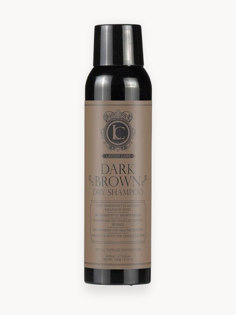 Сухой шампунь для темно-коричневых волос Lavish Care "Dry Shampoo Dark Brown", 200 мл