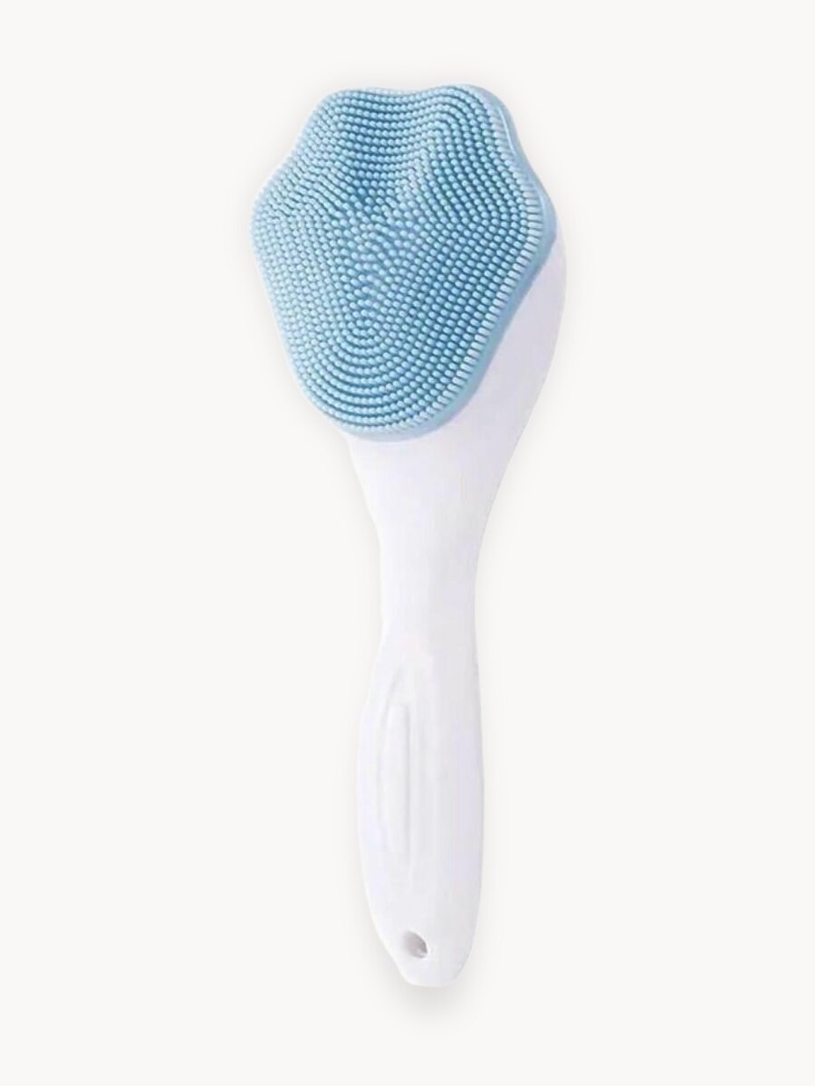 Щетка для умывания «Голубая свежесть», силикон-пластик, цвет голубой