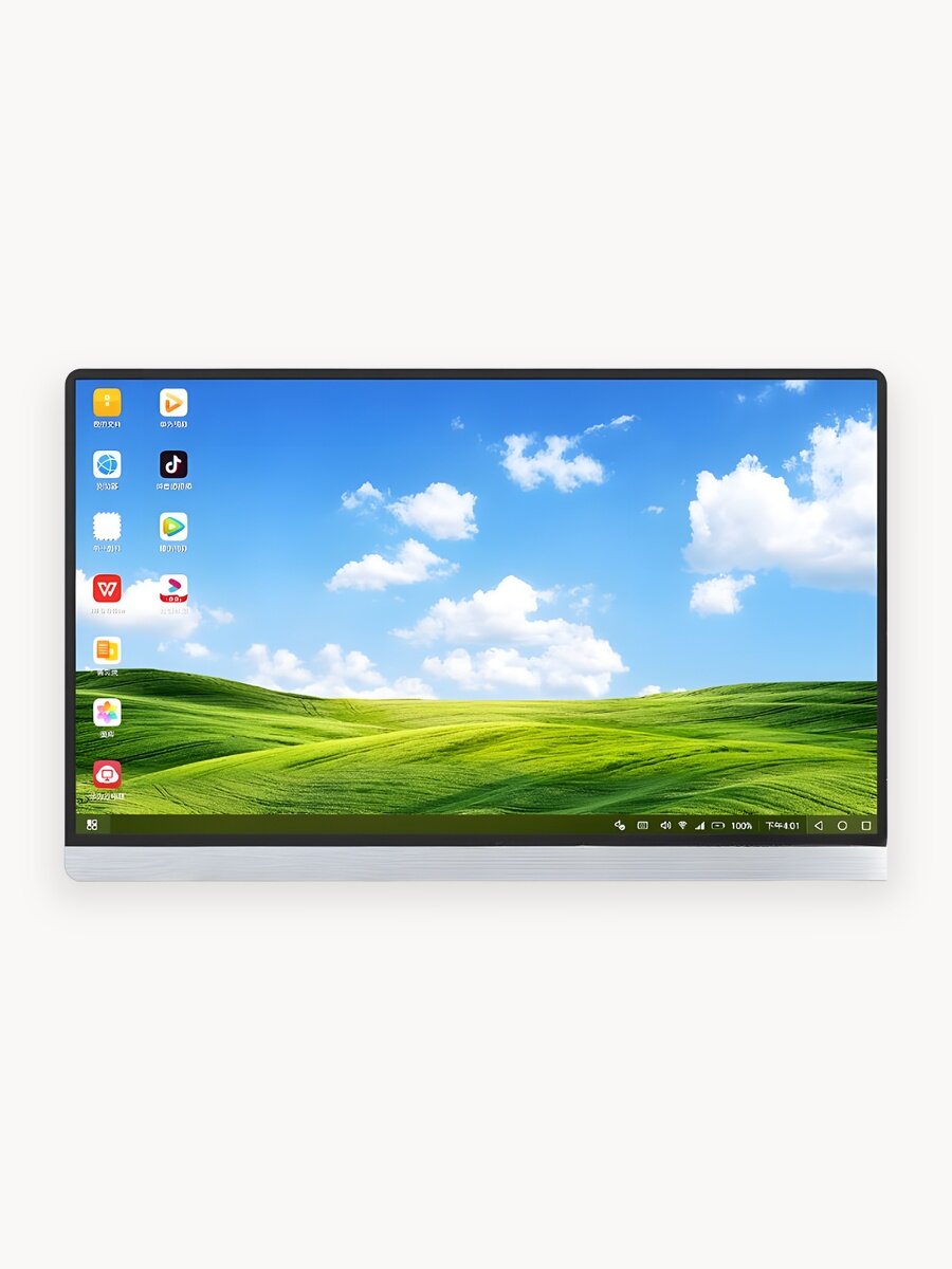 Портативный монитор 16.1" 161FCJ, 1920x1080, ультратонкий, с подставкой, серебристый