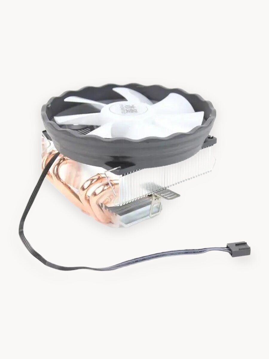 Кулер для процессора Snowman "M400", башенный, с RGB-подсветкой, 4 тепловые трубки