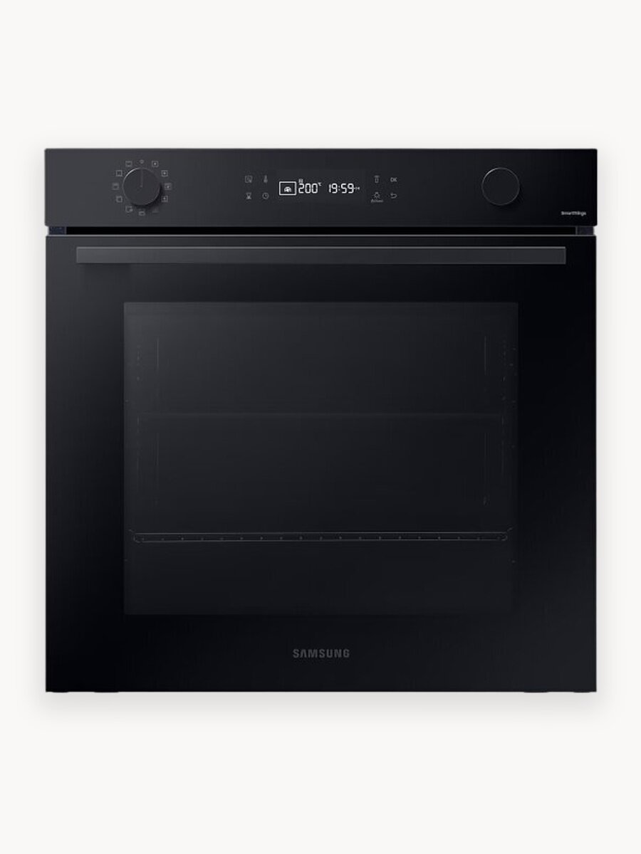 Встраиваемый духовой шкаф Samsung NV7B41201AK/WT - электрический духовой шкаф 76 л, каталитическая + паровая очистка, Wi-Fi SmartThings, конвекция & гриль, A+