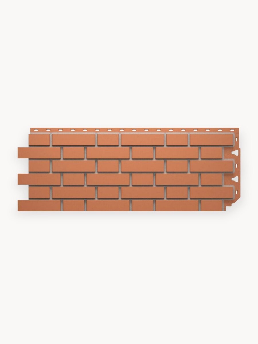 Фасадная панель Docke FLEMISH 0,46м2 (влагостойкая, для цоколя, фасада), Красный, 1 шт.