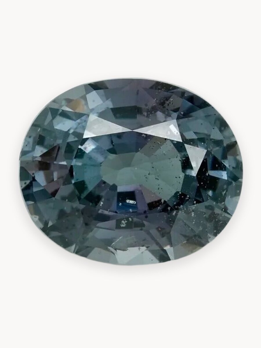 Природная "Грозовая" Шпинель, "Овал", вес 3.78 ct, размеры 10.05х8.42х6.02 мм