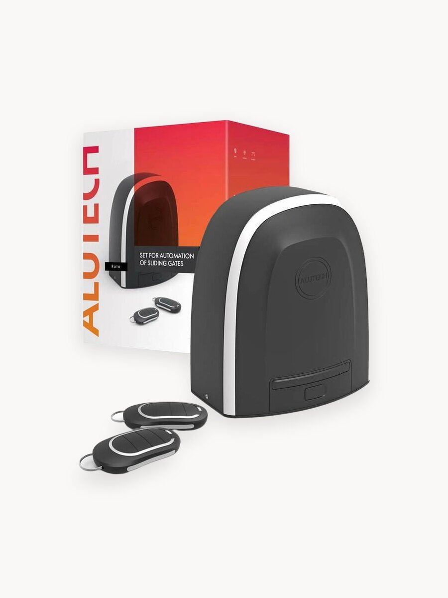 Электропривод для ворот Alutech RTO-500, с 2мя пультами, IP44, черный