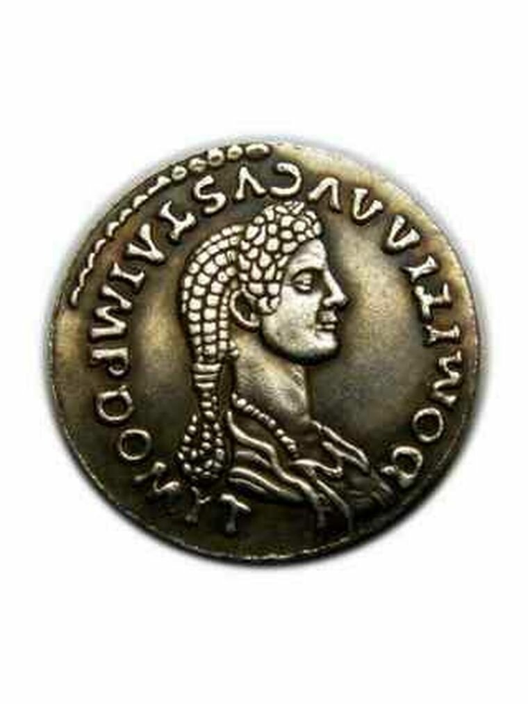 Денарий 82-83гг. Домициан Римская империя в серебре сувенирная копия монеты, нумизматика, деньги для коллекции