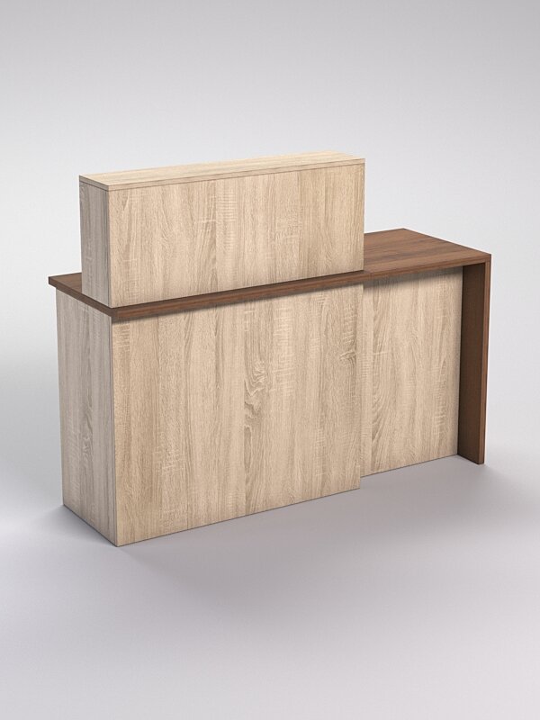 Ресепшн "Лирика" №1-П, Орех + Дуб Сонома. Производитель товара - компания Westcom.