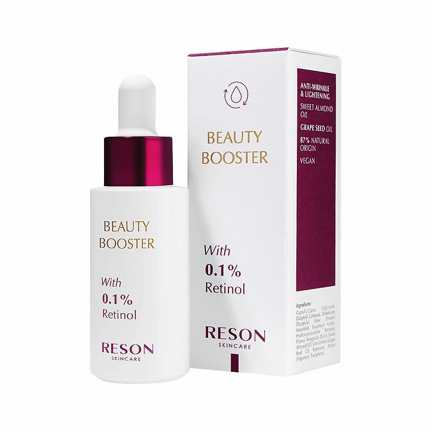 RESON Сыворотка с 0,1% Ретинола Beauty Booster With 0.1% Retinol, 20 мл