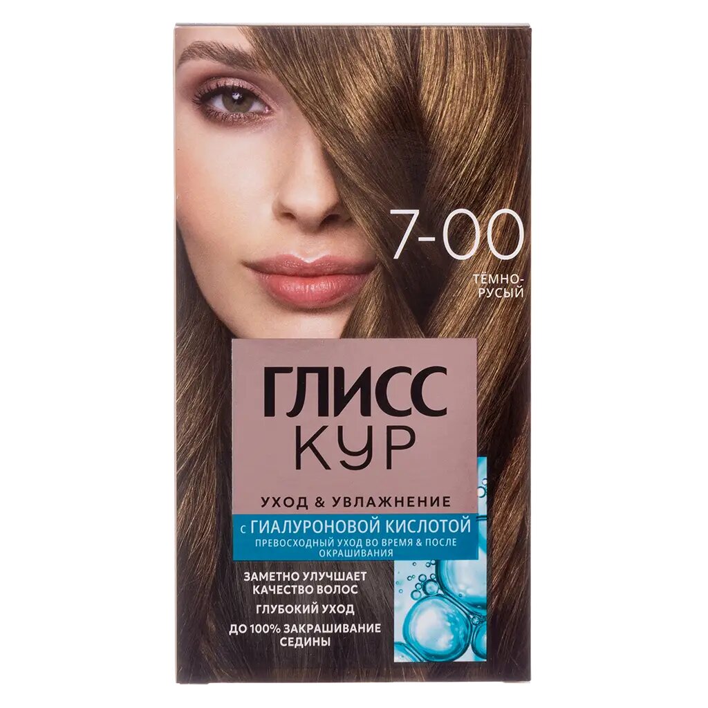 Gliss Kur Уход & Увлажнение Краска для волос 7-00 Тёмно-русый 1 шт