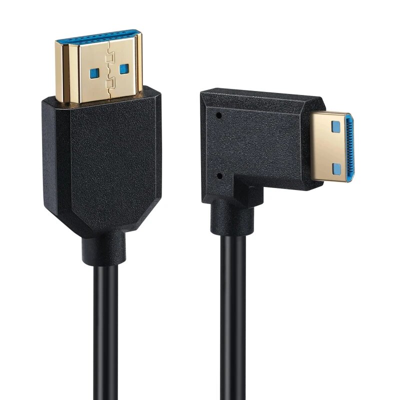 Мини HDMI-HDMI кабель Midnite Star 30 см Right Angle