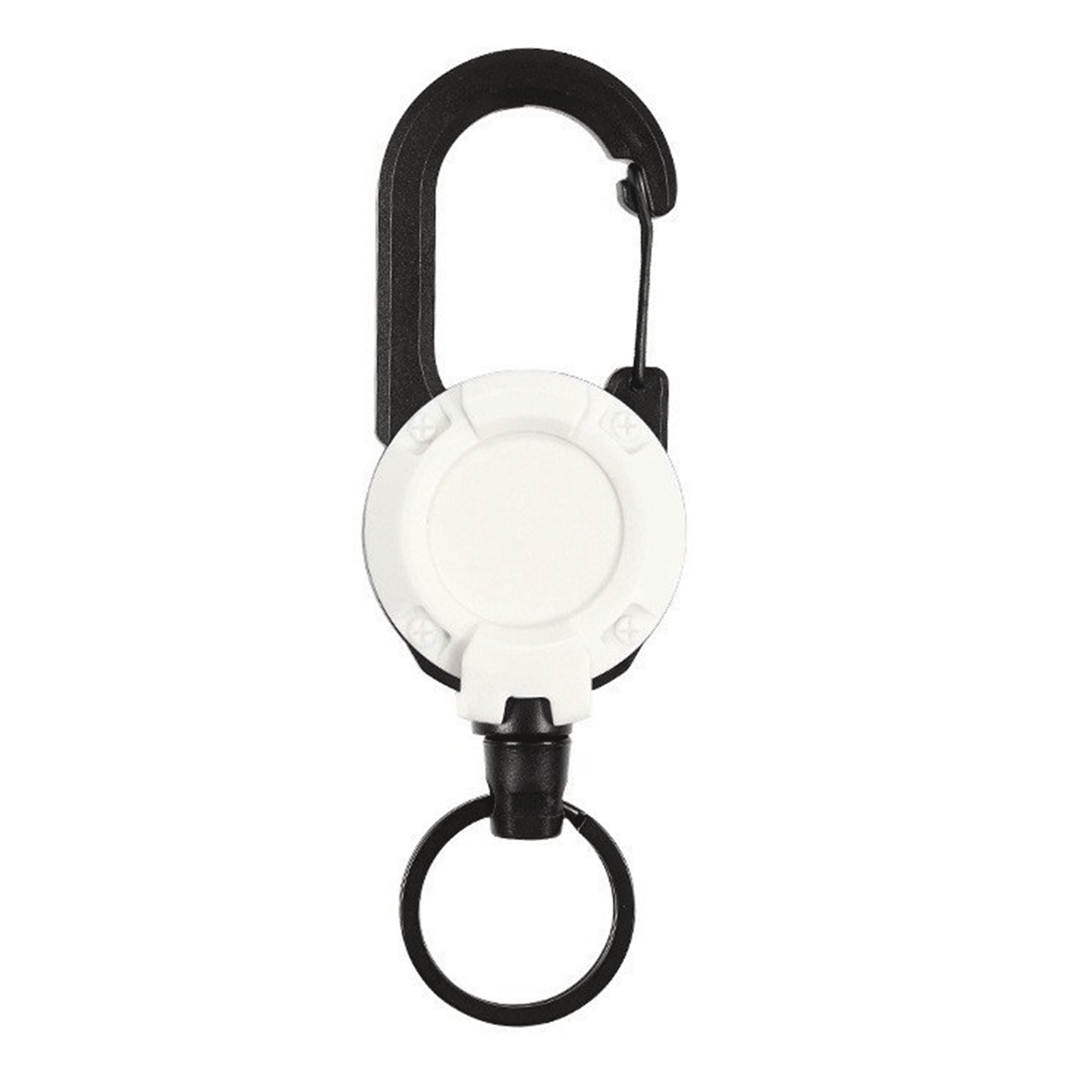 Новый автоматический выдвижной тактический карабин с тросом для наружного использования - прочные карабины для ключей, антивандальный мультитул, держатель для бейджа, идеальный для кемпинга, рыбалки и охоты.