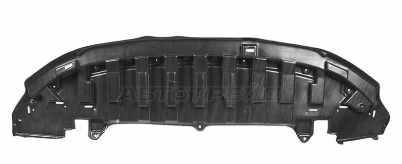 Дефлектор-пыльник AKRADO, для Renault Arkana, защита бампера, черный, порошковая эмаль