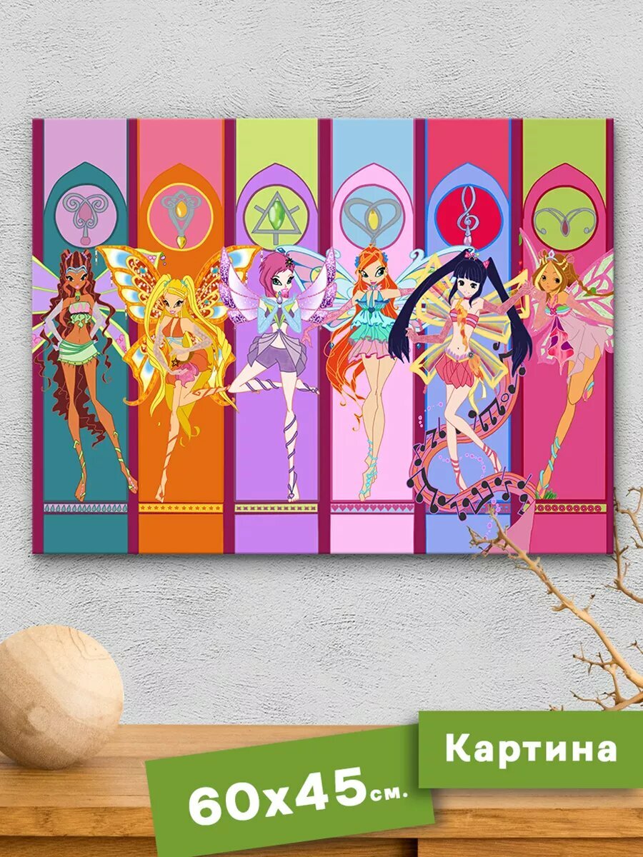 Картина на стену на холсте Winx Винкс феи