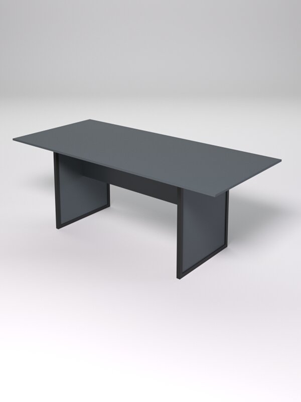Стол для заседаний НТ-200.90 "стронг" в стиле лофт, Темно-серый