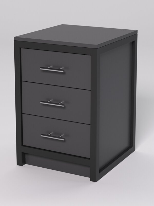 Тумба Т-01 "стронг" в стиле лофт, Черный. Производитель товара - компания Westcom.