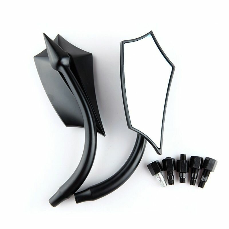 Черный профилированный ретро мотоцикл Модификация зеркала заднего вида