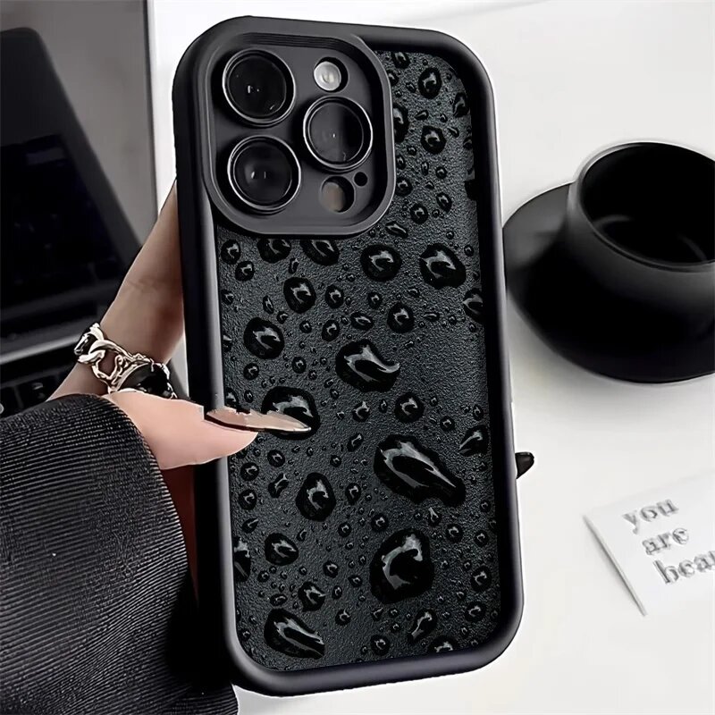 Черный чехол для iPhone 15 Pro Max, Black J097