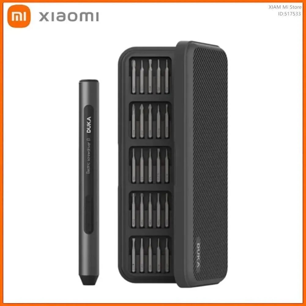 Аккумуляторная отвертка Xiaomi DUKA Atuman E1 25 in 1, темно-серый
