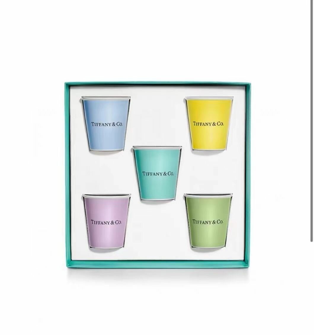 Tiffany & Co. / Бумажные стаканчики Tiffany с бабочкой, подарочные коробки, свадебные подарки на день рождения