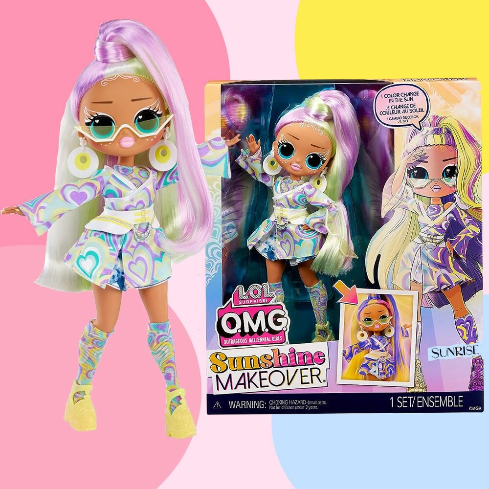 Кукла ЛОЛ Сюрприз L.O.L. Surprise! OMG Sunshine Makeover Sunrise которая будет менять цвет