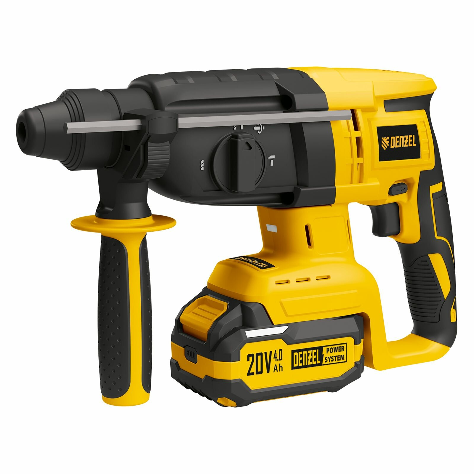 Перфоратор аккумуляторный бесщет. RHH-BL-20-28, 3 Дж, Li-Ion, 20 В// Denzel, 26707