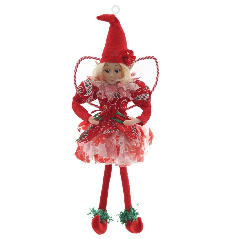 Игрушка набивная подвесная "Эльф", L=18 W=8 H=44/21 см