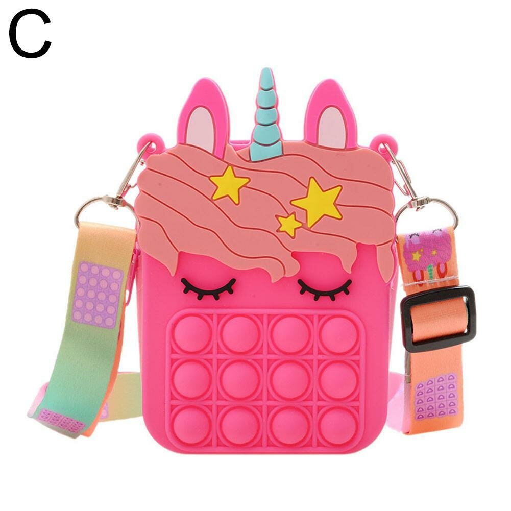 Мягкий силиконовый слинг-багет с антистресс эффектом Милые мультяшные сумки для девочек
