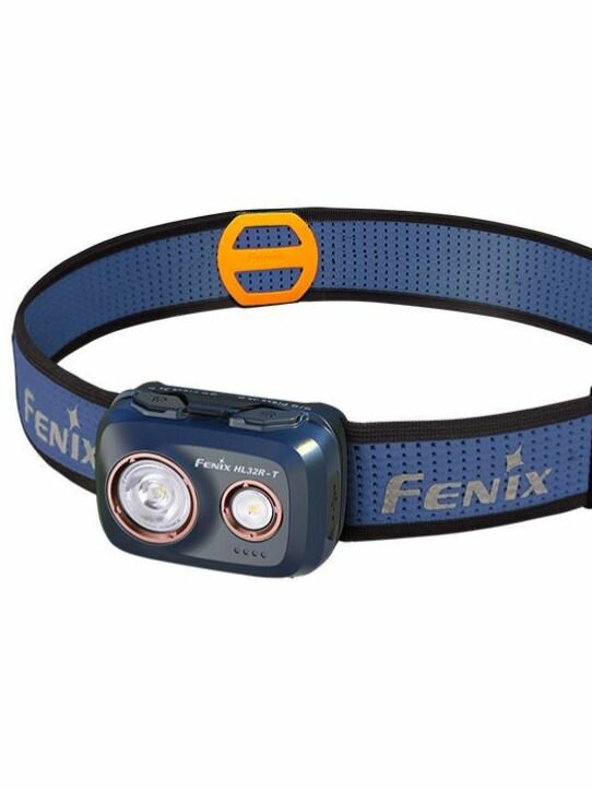 Налобный фонарь мощный Fenix HL32R-T синий 800 лм для трейлраннеров, бега, лыж и как универсальный, Type-C, ближний и дальний свет
