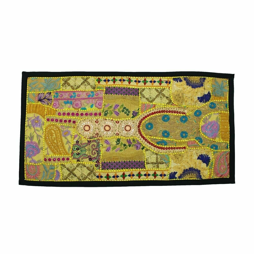 Гобелен винтажная вышитая лоскутная домашняя богемная