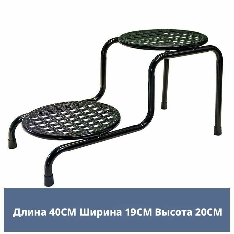 Плантатор, для цветов, железо, черный, настольный, на подоконник