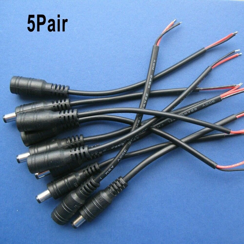 OZ-URJSH-12 В Мужской Женский DC разъем питания Провод Соединительный кабель LED CCTV зарядное устройство