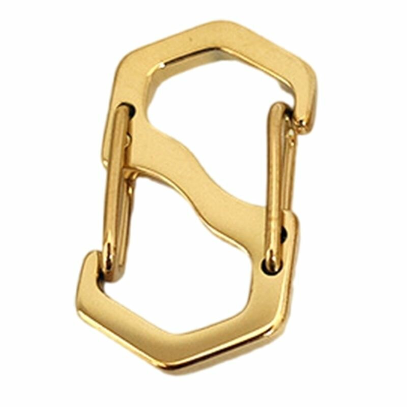 Пряжка специальной формы из нержавеющей стали 316 S-образная пряжка-золото-22 мм