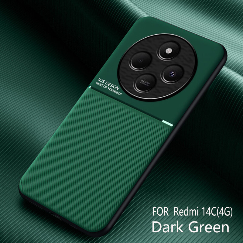 Подходит для Redmi 14C 4G/Сяоми Поко C75 Чехлы для телефонов с защитой камеры и противоударным, Поко C75, подставка, soft touch,360° Полная защита, резина, пластик, силикон, защита камеры, ударопрочный