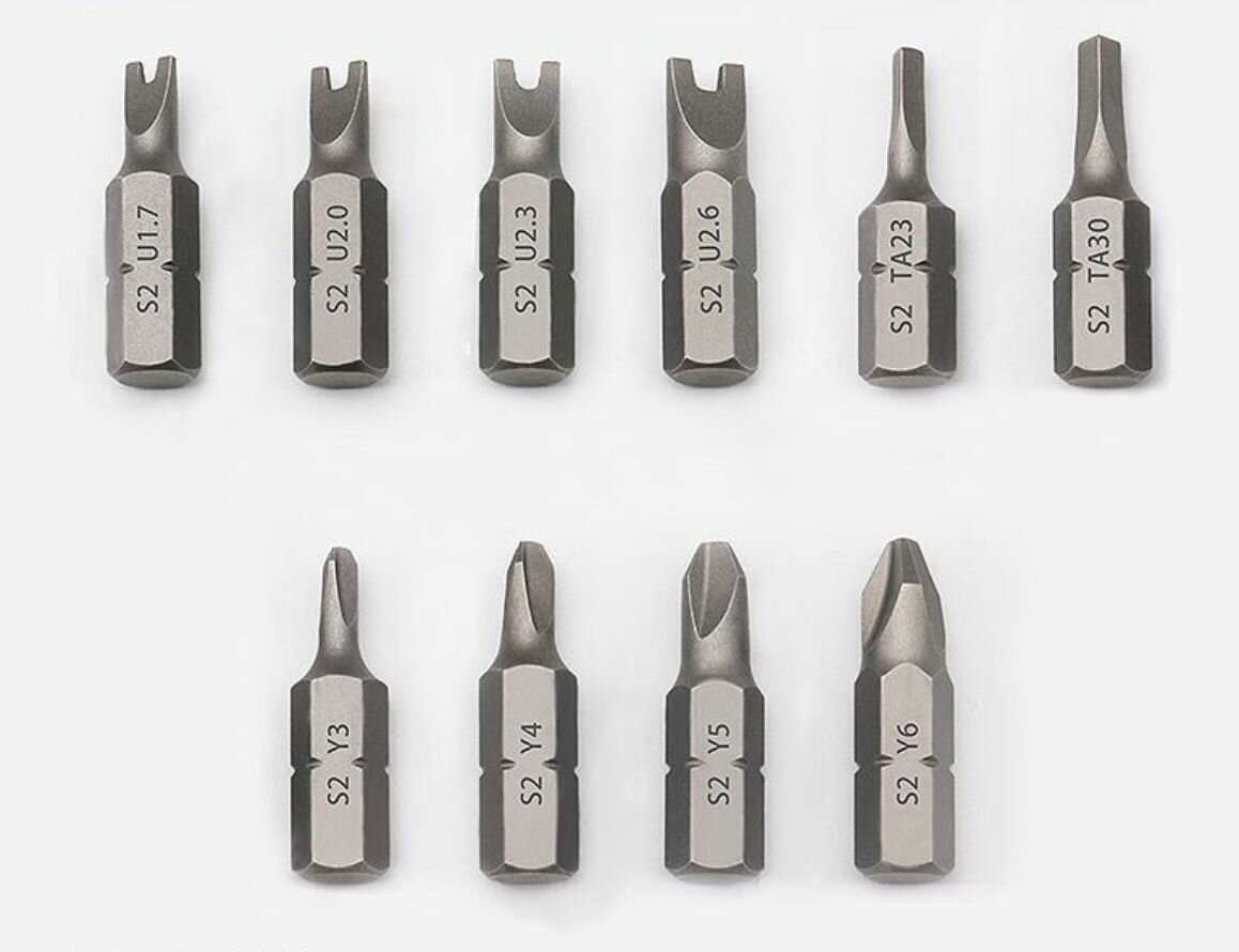 Набор бит специальных 25мм, 10 предметов, сталь S2