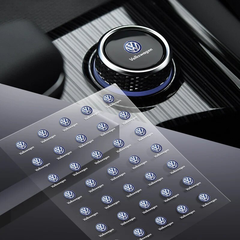 Креативные наклейки с эмблемой, автодекор, наклейки на стеклоочистители автомобиля, наклейки для Volkswagen Renault MINI Seat Chevrolet Kia Suzuki Audi 10PCS, Volkswagen