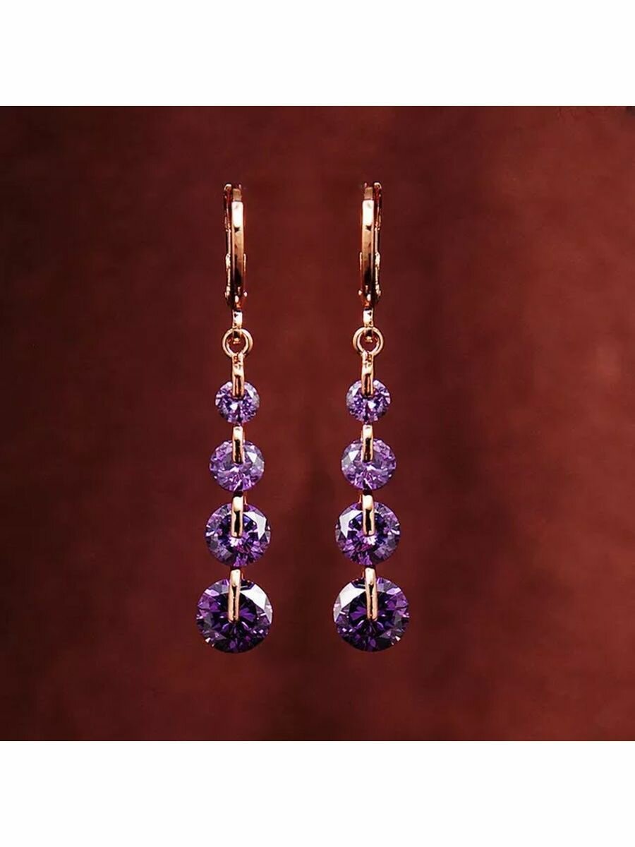 Серьги, фианит