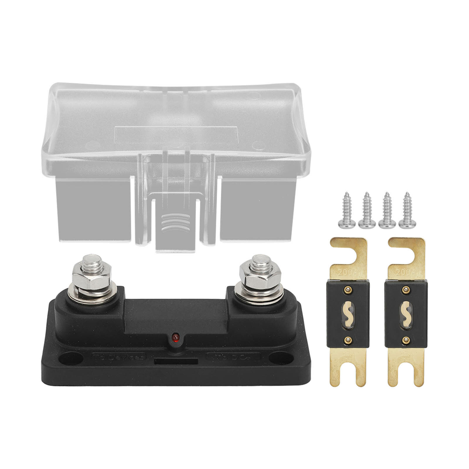 Держатель предохранителя ANL со светодиодным индикатором, M8, 200А, 2 шт, для автомобиля/RV/яхты