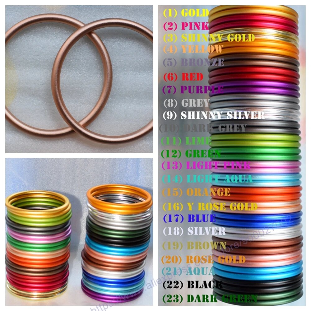 Алюминиевые кольца для слинга 2 шт. ROSE GOLD