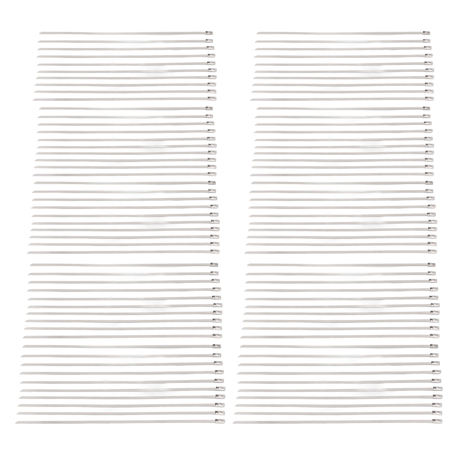 100 шт. набор кабельных стяжек из нержавеющей стали, самоблокирующиеся кабельные стяжки для садового и фермерского кабельного трубопровода