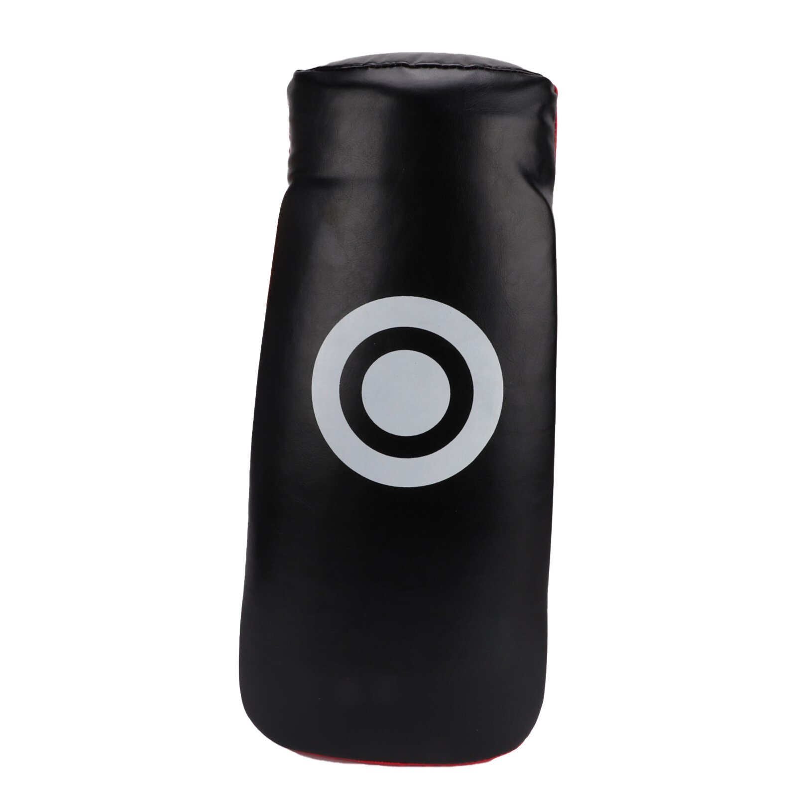 Боксерская подушка для ударов ногами с изогнутой поверхностью для отработки ударов, изготовлена из искусственной кожи, подходит для тренировок по карате, тхэквондо, черная.