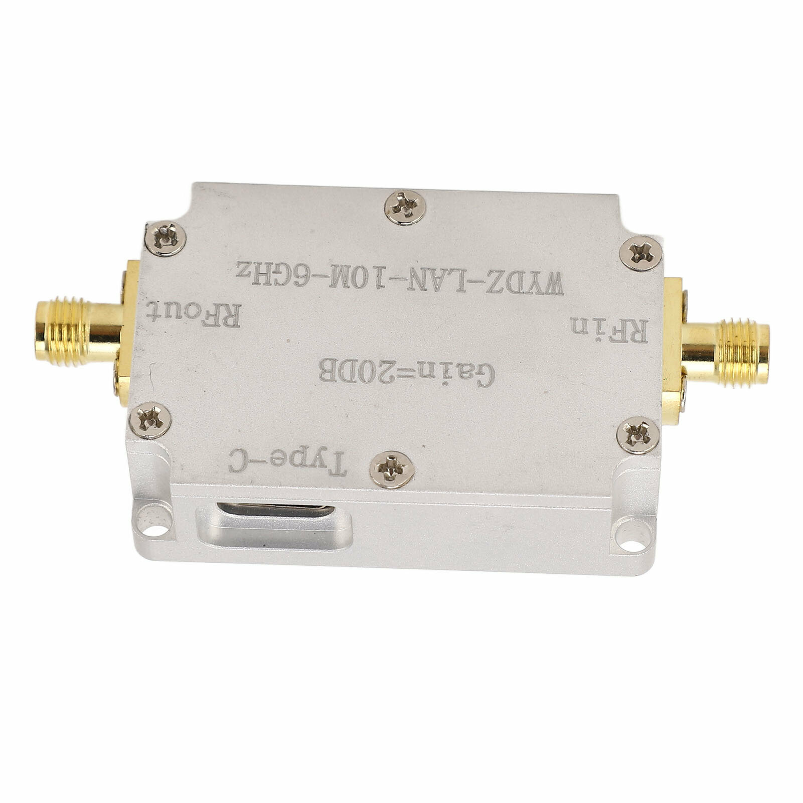 Усилитель низкого шума LNA с высокой плоскостностью, диапазон частот 10М‑6ГГц, усиление 20дБ, разъем SMA женский, импеданс входа и выхода 50 Ом, для радиоприемника FM, система , ПО‑радио, электромагнитная совместимость